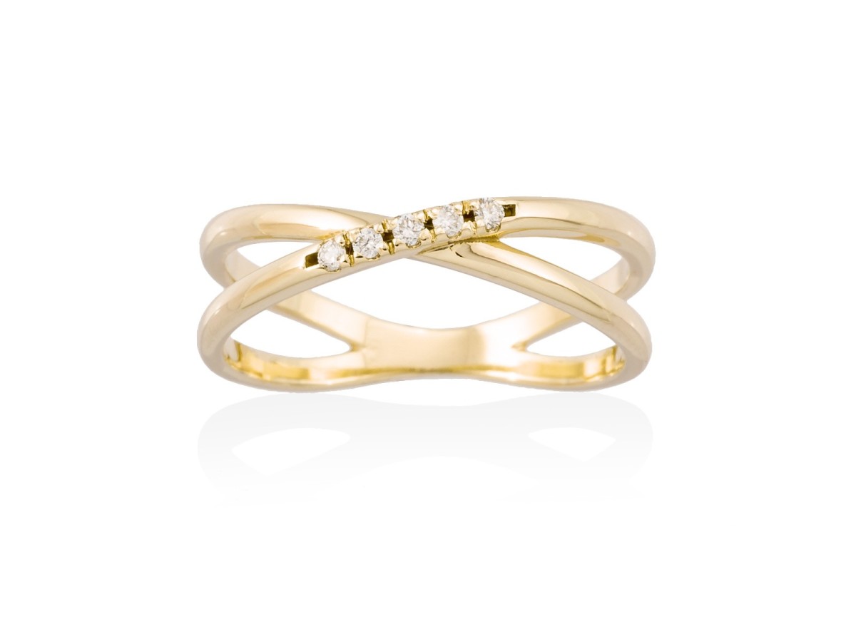 Ring in 18kt. Gold and diamonds Ring Sizes Ring Nº 14 Metal Color 18k ...